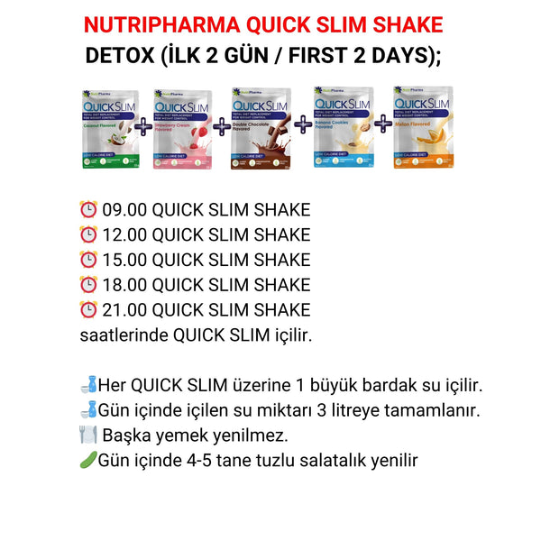 Quick Slim Tropikal Karışık Kutu Kilo Verme Amacli Ogun Shake-30 sase – Nutripharma Türkiye